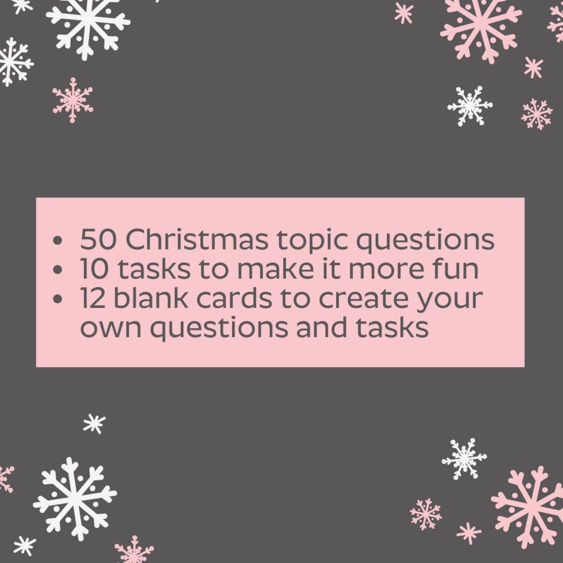 Christmas Conversation Cards, Christmas Conversation Starter, Christmas ...