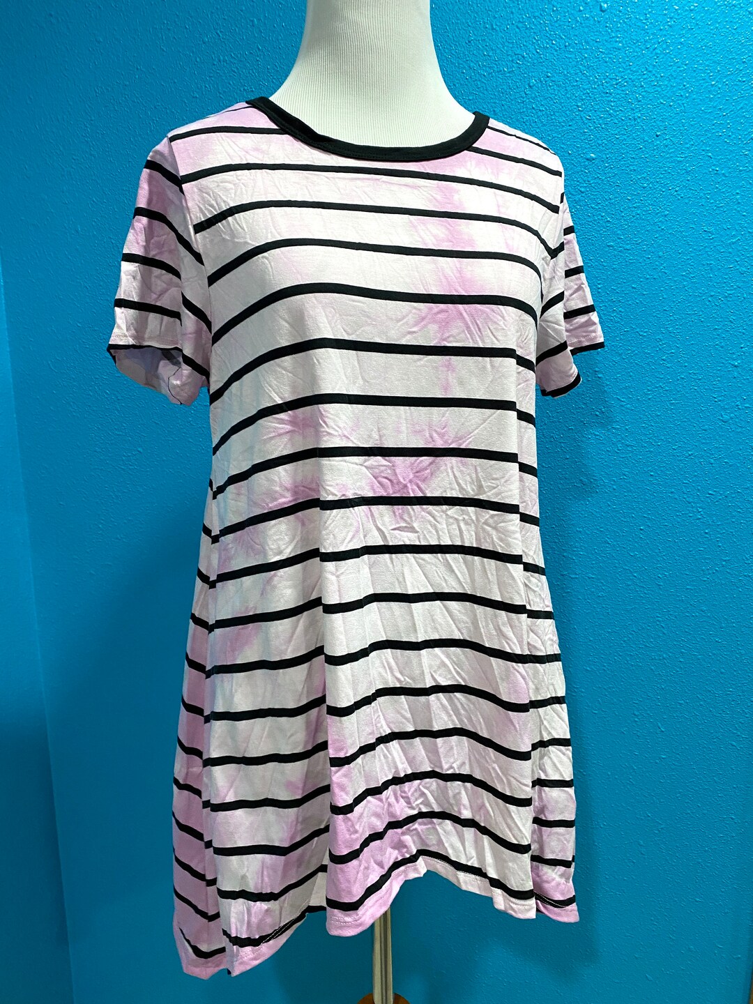 Pink, White & Black Lularoe Melissa S Tie Dyed One of a Kind - Etsy