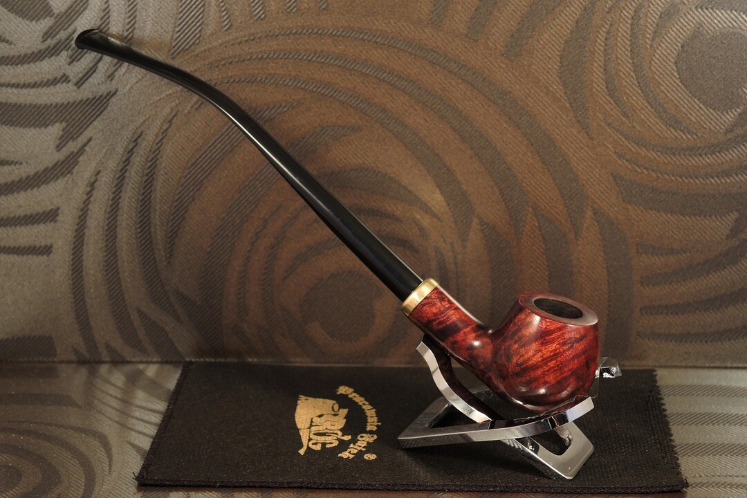 Mr. Brog Wooden Tobacco Smoking Pipe 114 Constance Tik Churchwarden ...