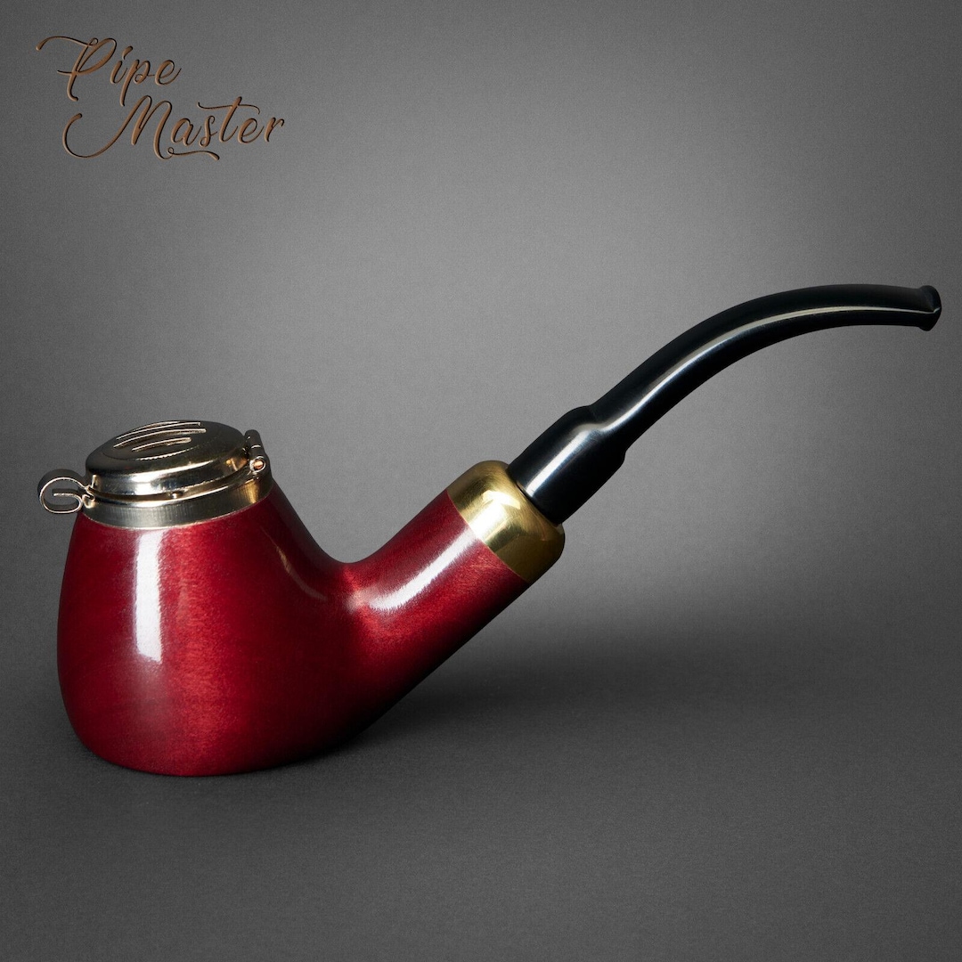 Mr. Brog Wooden Hand Made Tobacco Smoking Pipe 21 Old Army Red Self ...
