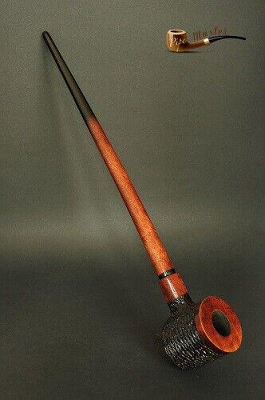 Wooden Tobacco Smoking Pipe Lotr Gandalf Hobbit 85 Churchwarden 14 ...