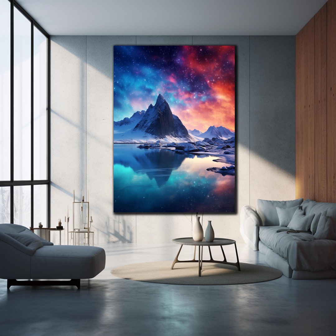 Aurora Wall Decor, Northern Lights Wall Art, Northern Lights Tempered ...