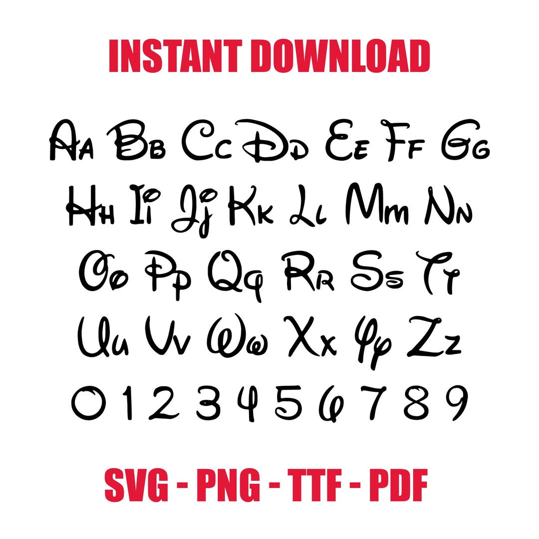Mouse Alphabet SVG Font: Waltograph Style (digital Download) - Etsy