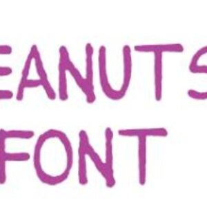 Peanuts Font SVG Files: Cricut & Silhouette Alphabet (digital Download ...