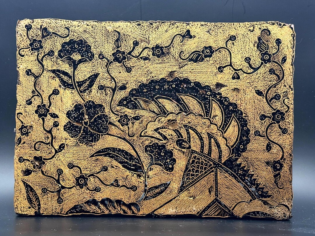 Antique Handmade Indonesian Tjap Batik Copper Floral Stamp 10x7 - Etsy