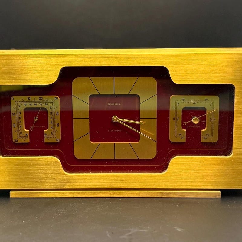 Brass Mantel Clock - Etsy