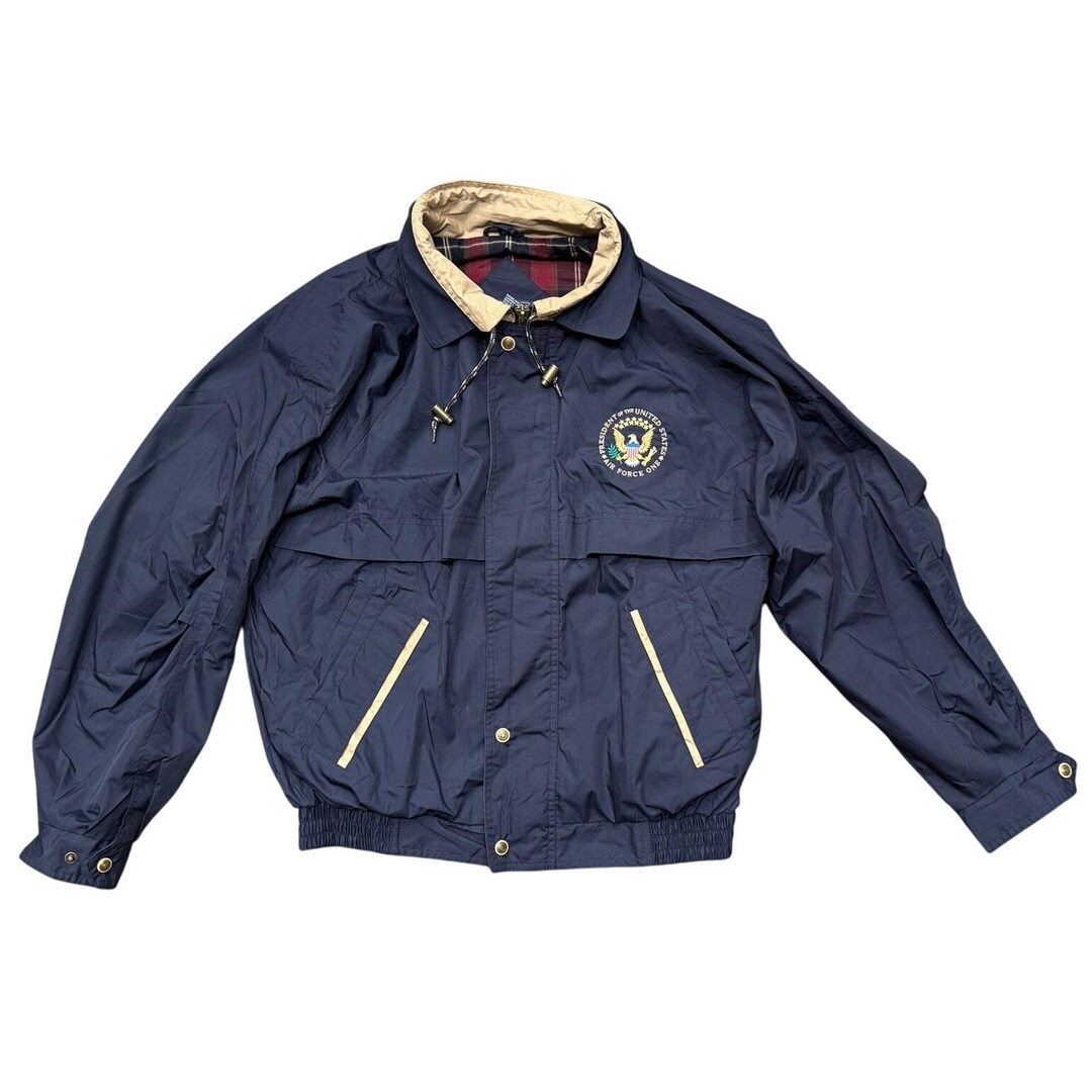 Vintage Air Force One President Jacket Winner Mate 80s/90s Windbreaker ...