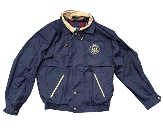 Vintage Air Force One President Jacket Winner Mate 80s/90s Windbreaker ...