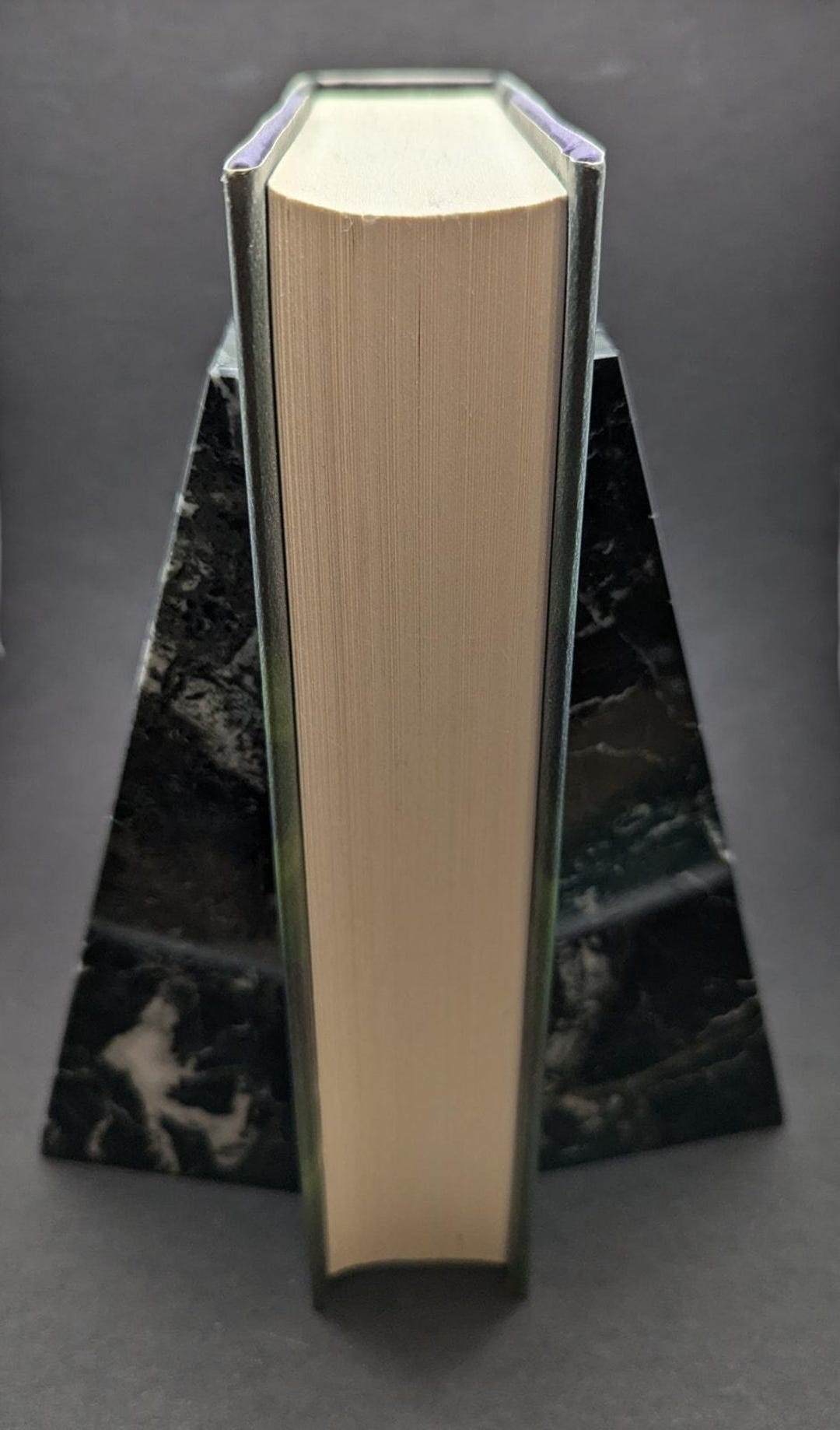 Art Deco Elegant 12 Lbs Black Marble Bookends - Etsy
