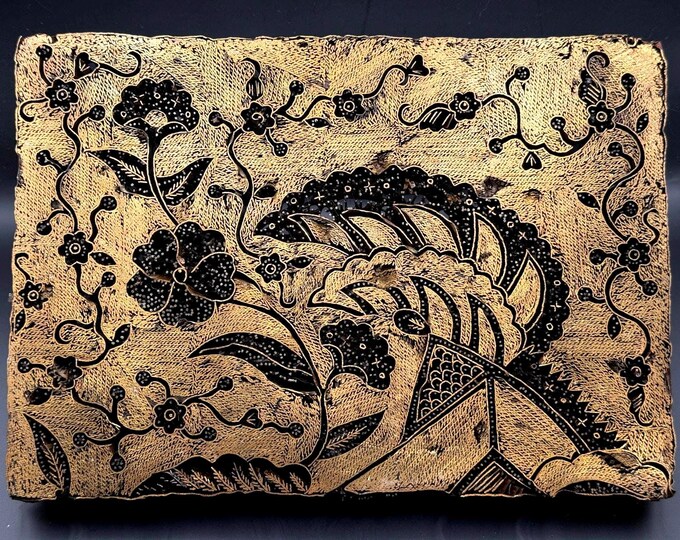Antique Handmade Indonesian Tjap Batik Copper Floral Stamp 10x7 - Etsy
