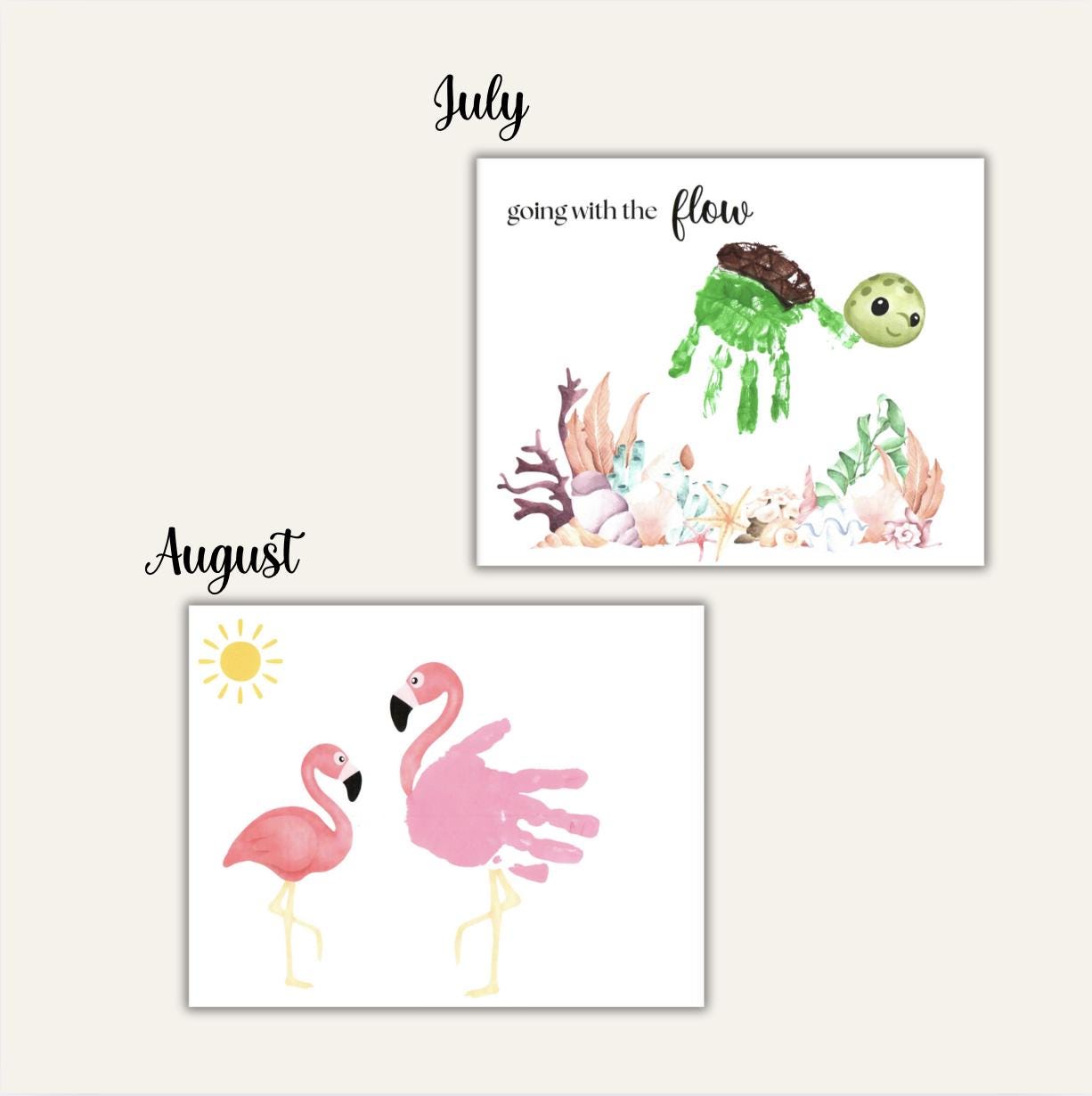 2025 Hand and Footprint Calendar Template - Etsy