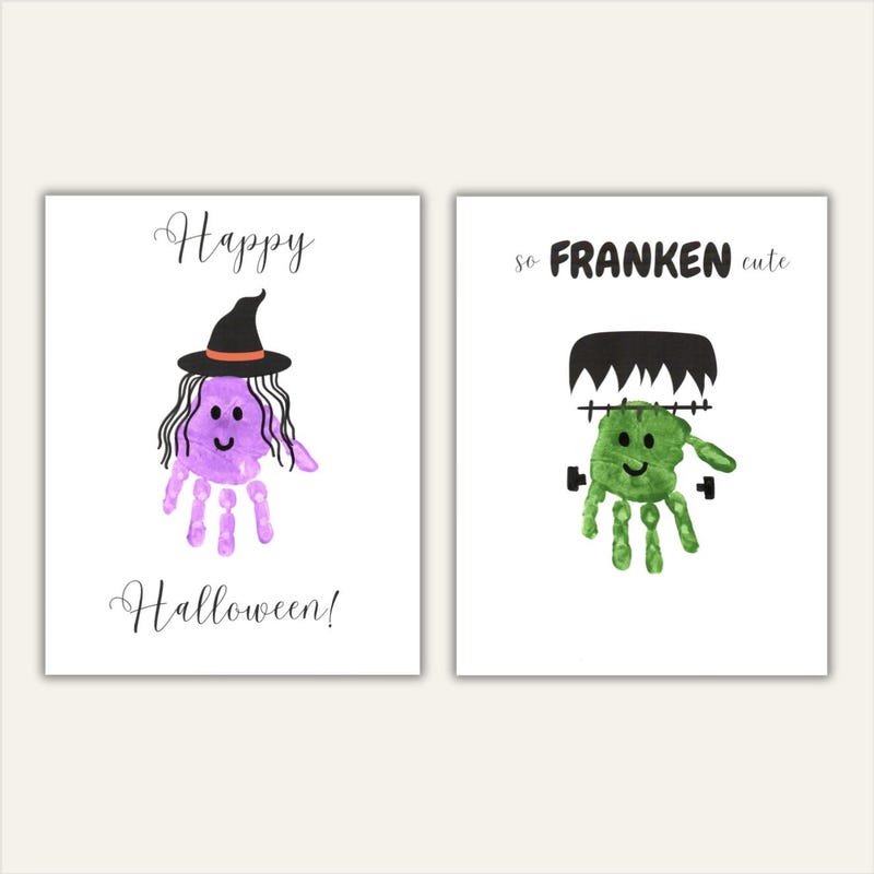 Halloween Handprint Craft - Etsy