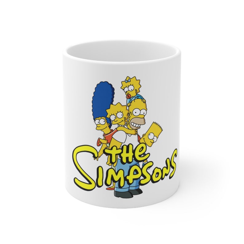 Simpsons Mug, Homer Simpson Coffee Cup, Cartoon Character Tea Mug ...