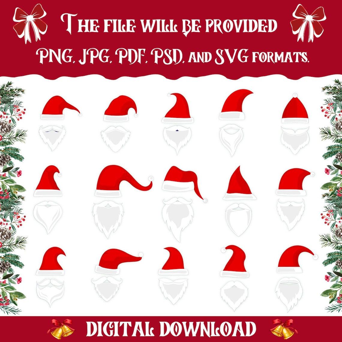 50+ Christmas Add Your Own Photo Face, DIY Elf Yourself PNG Bundle, Elf ...