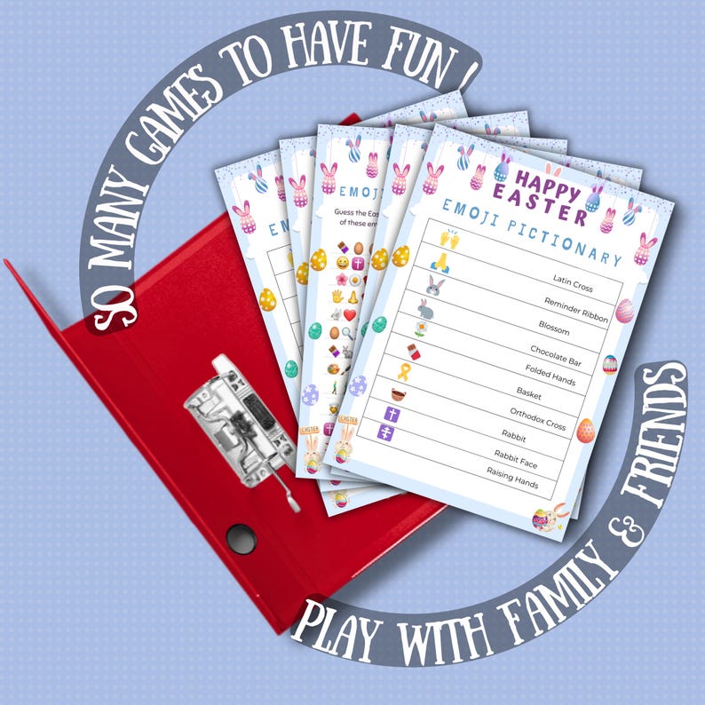 Easter Emoji Quiz | Fun Easter Pictionary Game | Printable Easter Party ...