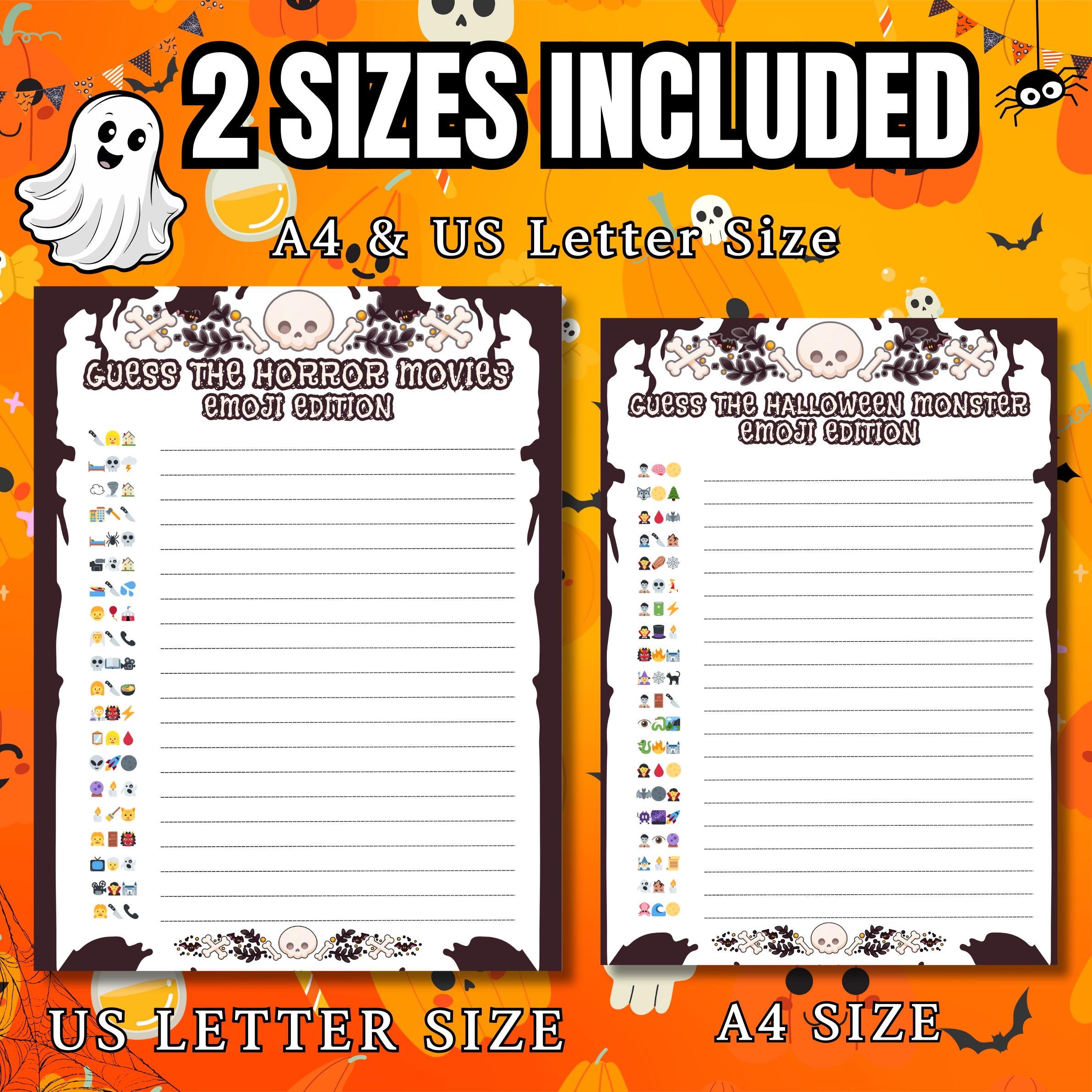 Halloween Emoji Pictionary Game | Emoji Challenges | Includes Guess the ...