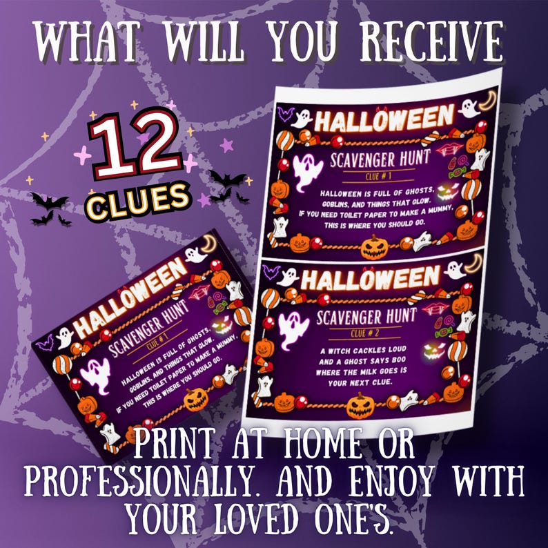 Halloween Scavenger Hunt | Fun Indoor & Outdoor Treasure Hunt for Kids ...