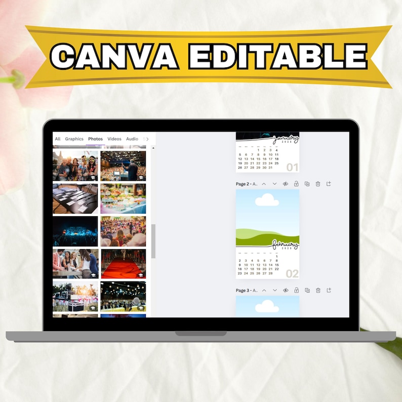 Editable 2025 Calendar Templates | Fully Editable for Free in Canva ...
