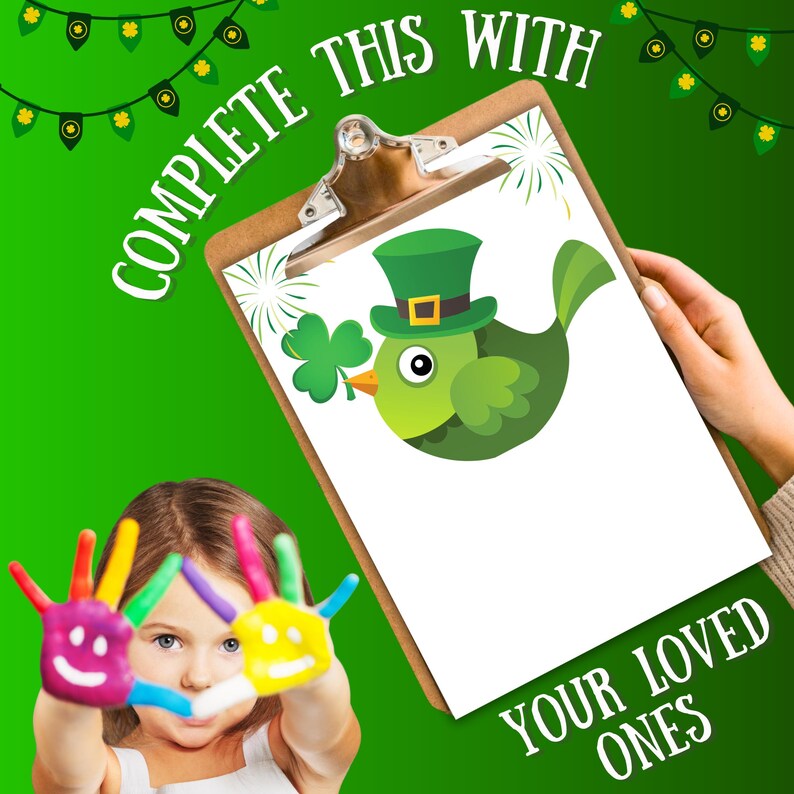 St. Patrick's Handprint | Footprint Craft Bundle, Leprechaun & Clover ...