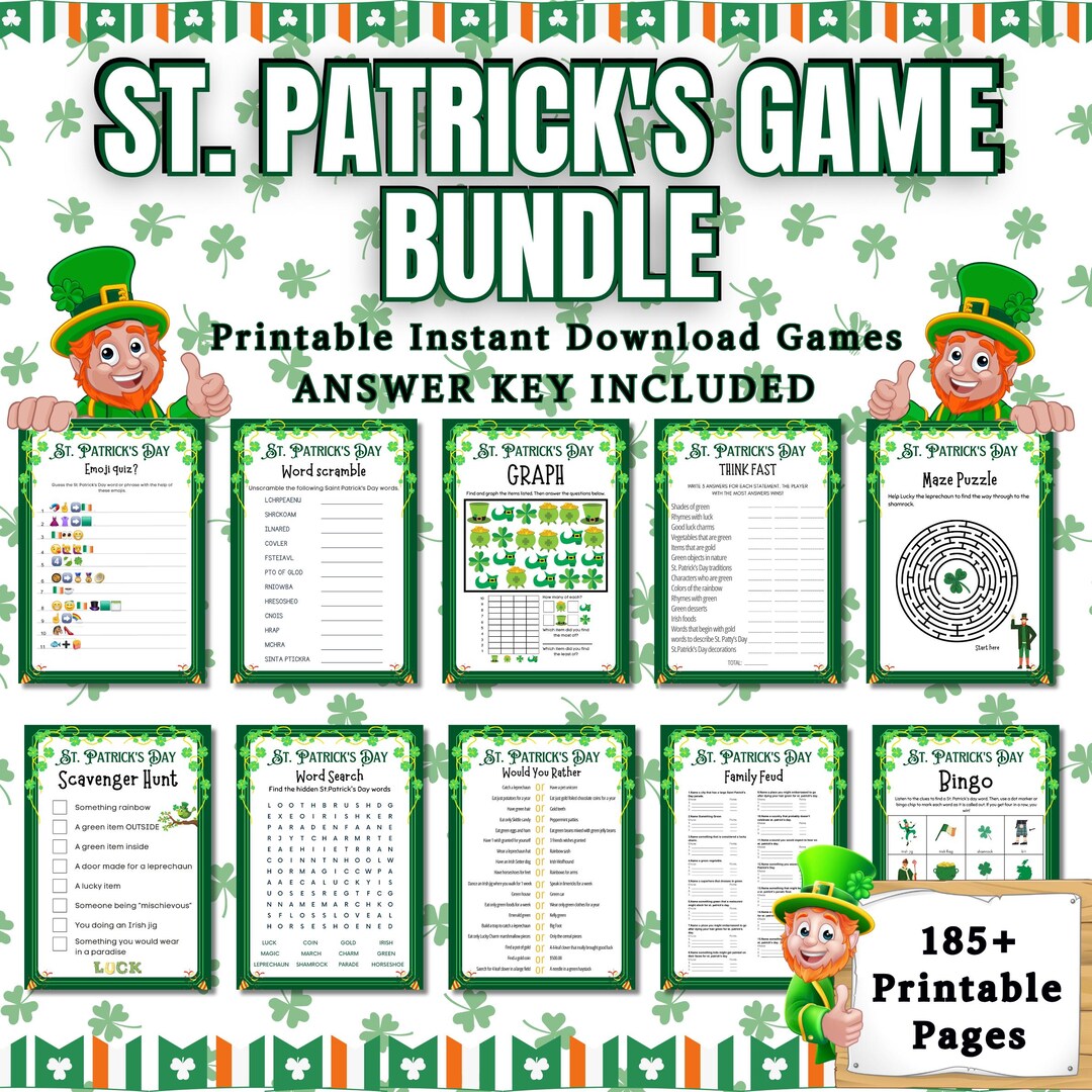 St Patrick's Day Games | St Patricks Games | St Patty's Day Game | St ...