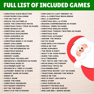 120+ Christmas Games Bundle, Christmas Party Games, School Christmas ...