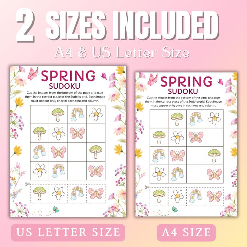 65+ Spring Games Bundle Printable Activities for Adults, Kids, Seniors ...
