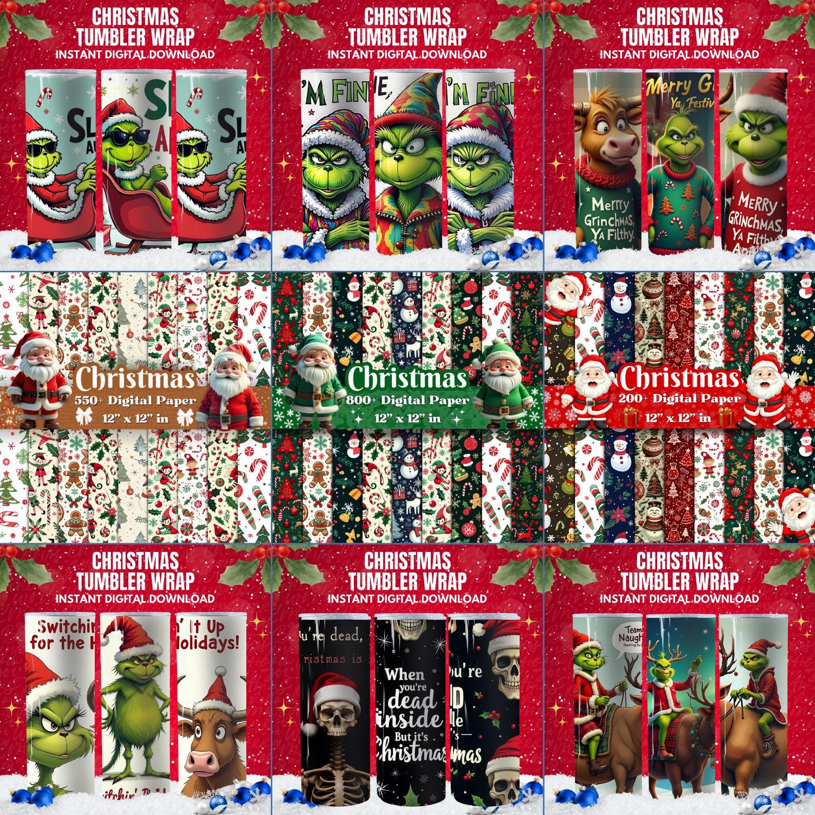 Christmas Mega Bundle, Printable Christmas for Kids & Adult, Christmas ...