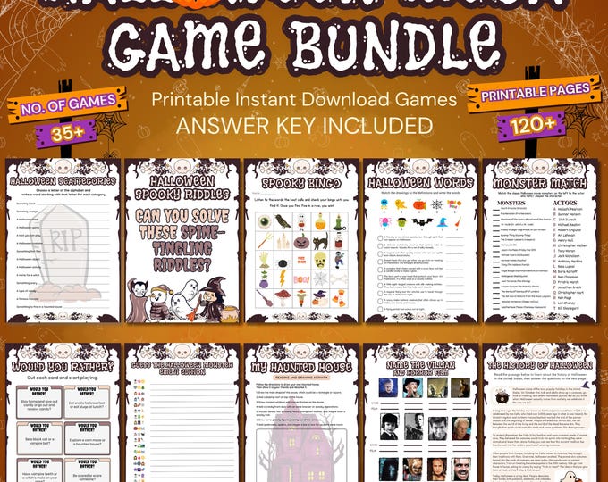 Halloween Family Feud, Printable Family Feud, Fun Feud Game, Group Game ...