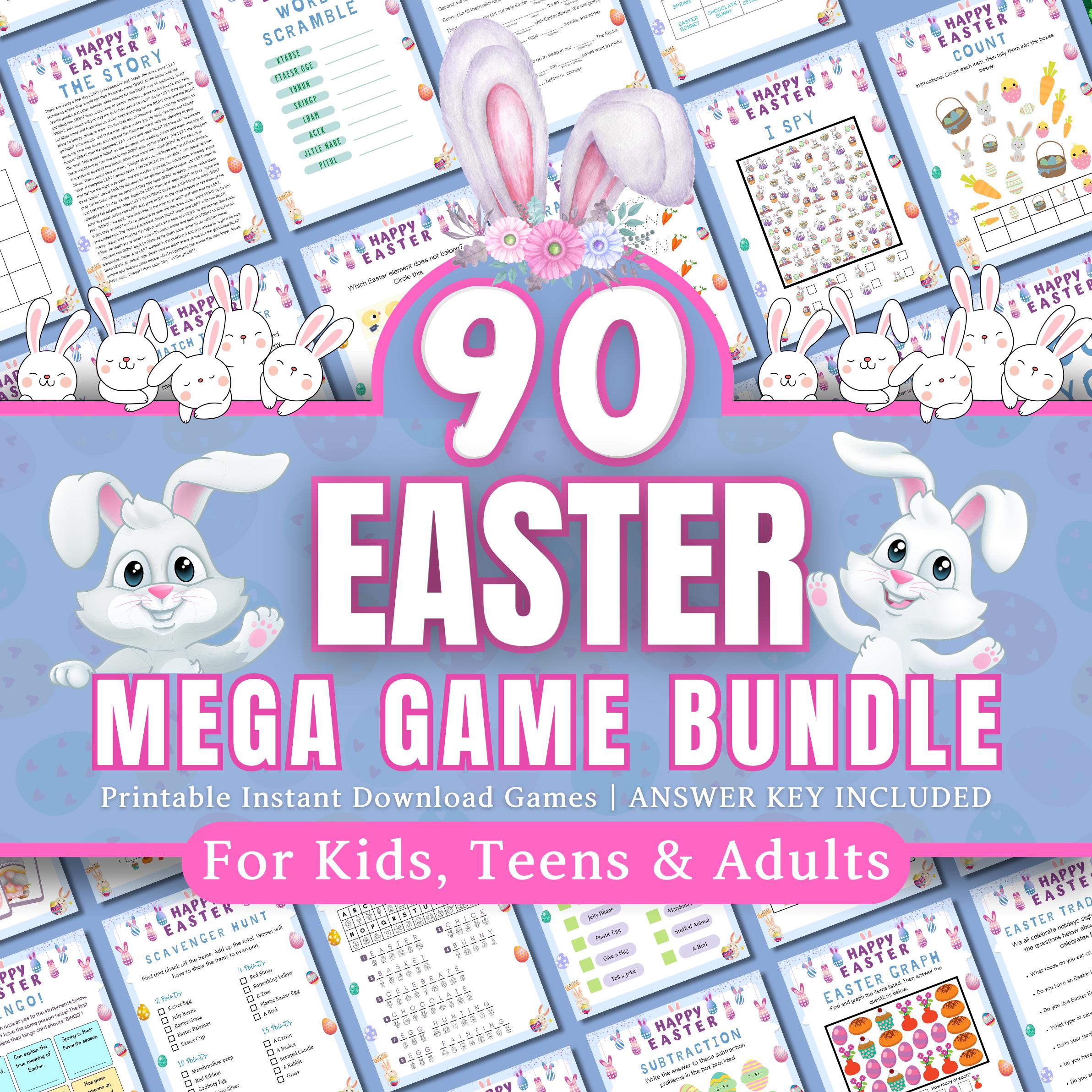 Easter MEGA Games Bundle | 260+ Printable Easter Party Games | Fun ...