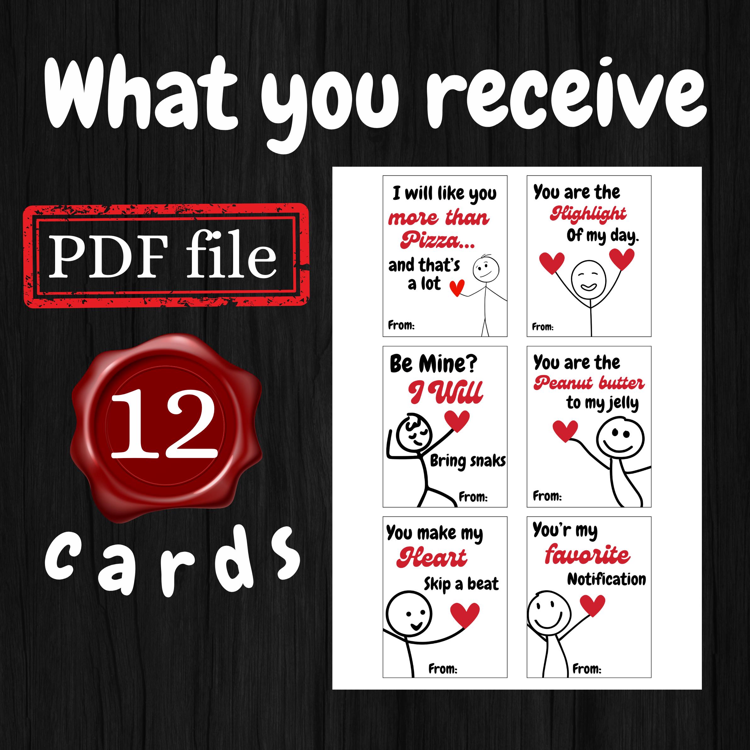 Slang Kids Valentine's Day Cards, Funny Printable Classroom Valentine ...