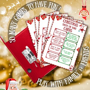 Christmas Truth or Dare, Christmas Holiday Party Game, Christmas Game ...