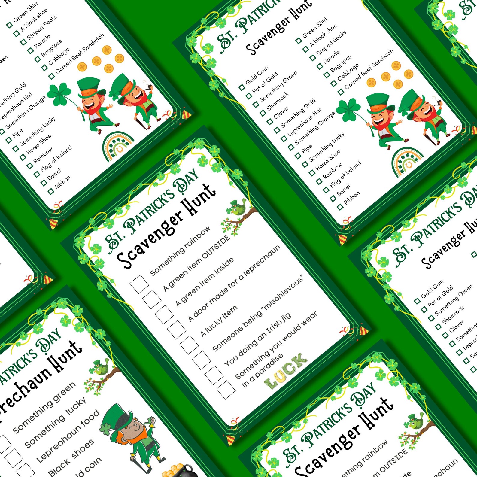 St. Patrick's Day Scavenger Hunt | Fun Printable Game for Kids & Adults ...