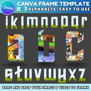 Editable Canva Alphabet Template | Lowercase & Uppercase Doodle Letters ...