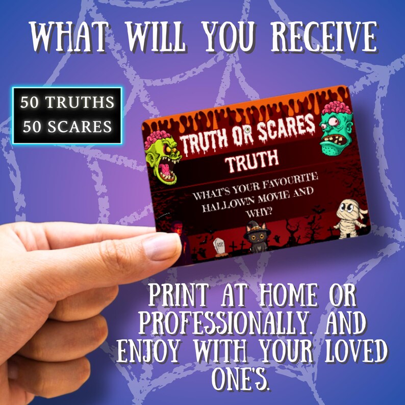 Halloween Truth or Scare Game | Spooky Fun With Printable Truths ...