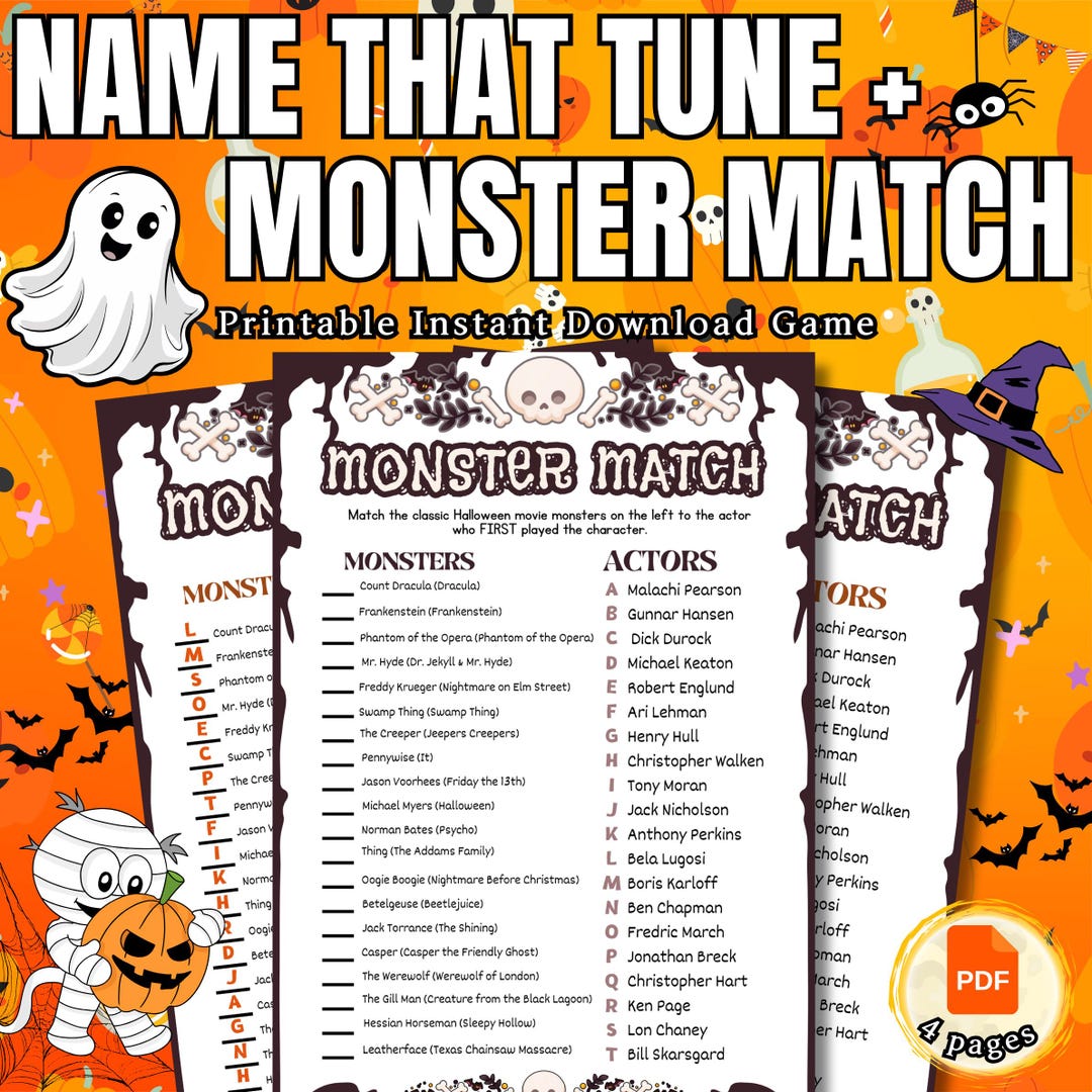 Halloween Name That Tune Game | Spooky Music Quiz for All Ages | Fun ...