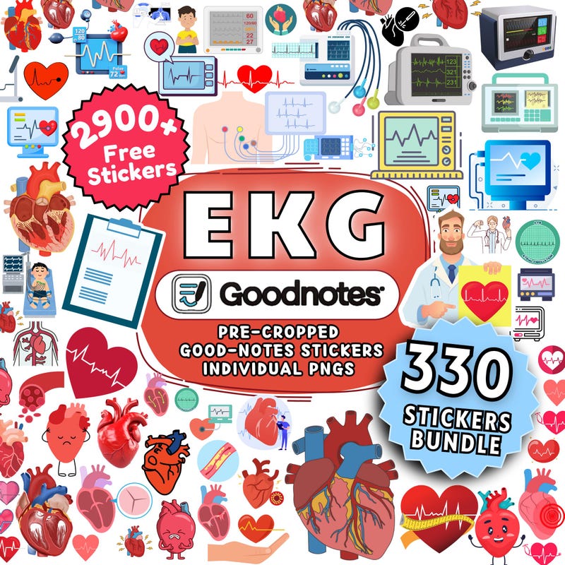 Ekg Stickers - Etsy