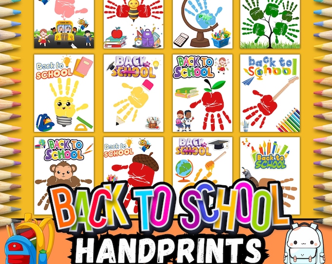 Back to School High Five Handprint Craft for Kids - Fun First Day of ...