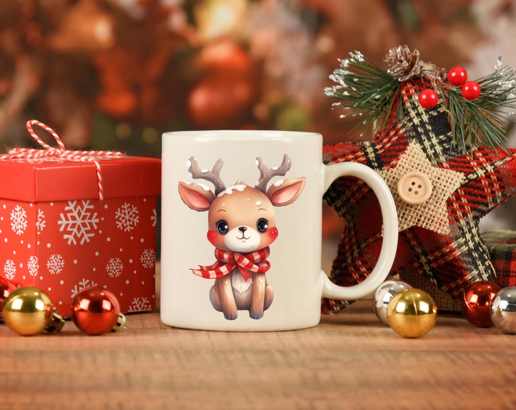 2200+ Christmas Clipart Bundle, Cute Santa Clipart, Reindeer, Snowman ...