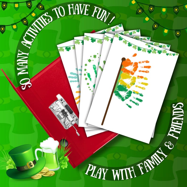 St. Patrick's Handprint | Footprint Craft Bundle, Leprechaun & Clover ...