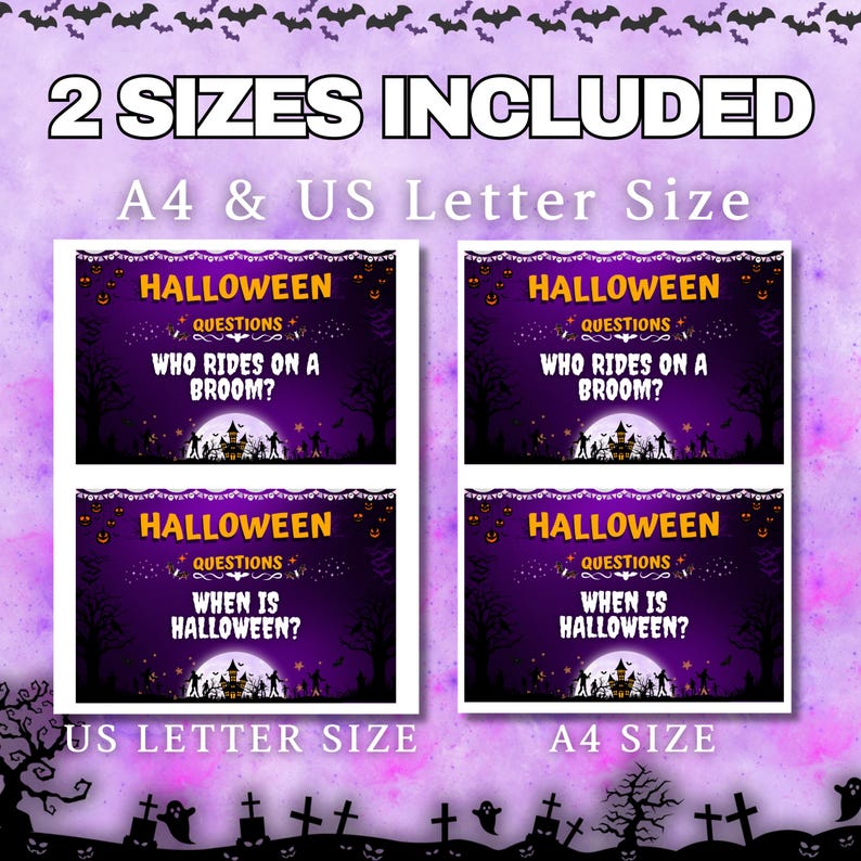 Halloween Haunt Questions Game | 64+ Spooky Trivia Cards | Fun ...