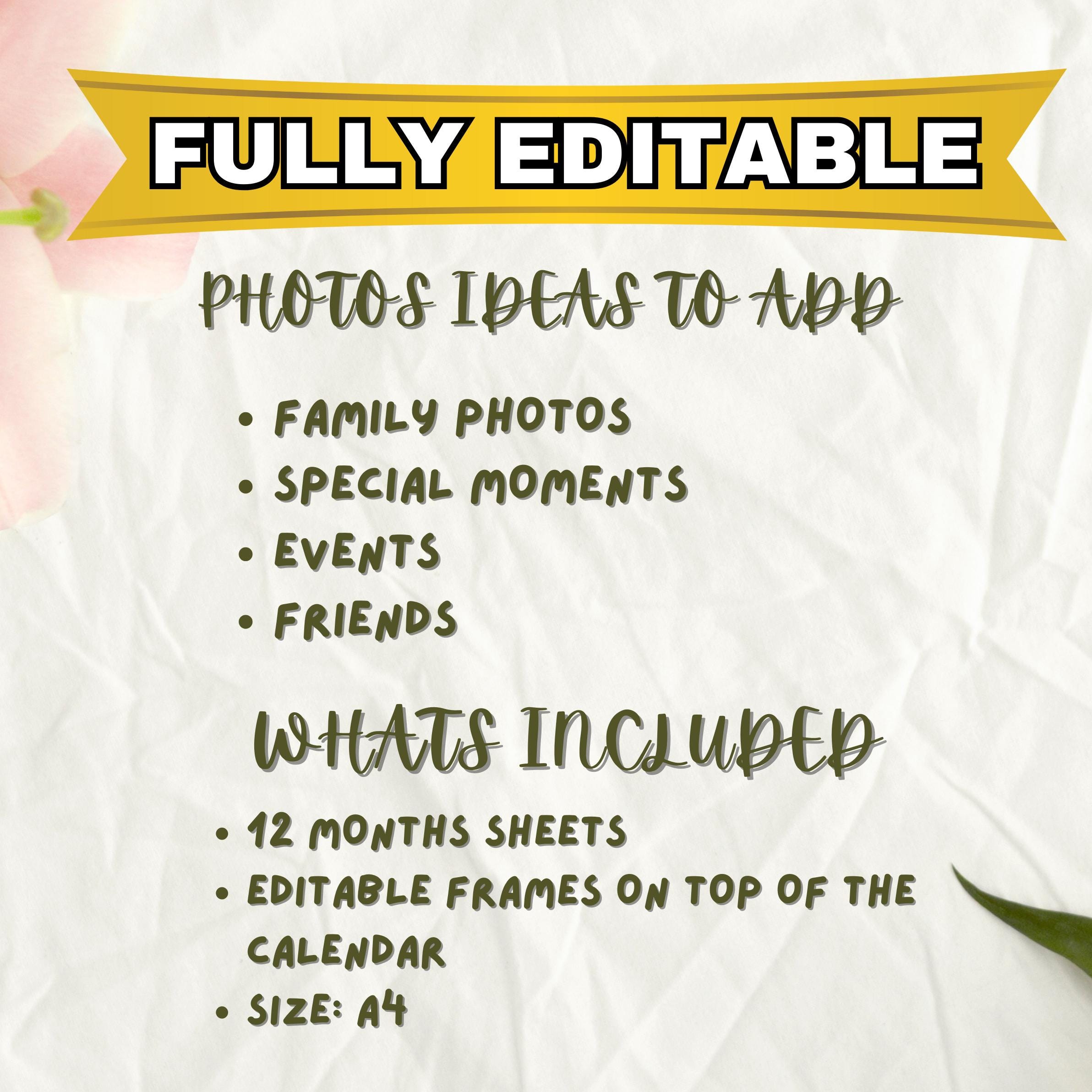 Editable 2025 Calendar Templates | Fully Editable for Free in Canva ...