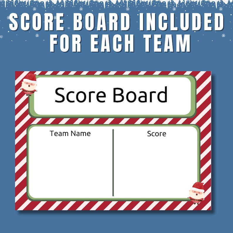 Christmas Friendly Feud, Printable Family Feud, Fun Feud Game, Family ...