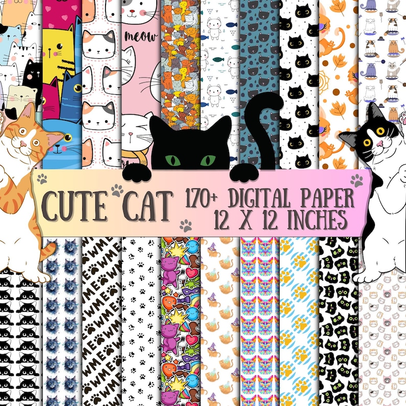 Seamless Kawaii Patterns - Etsy