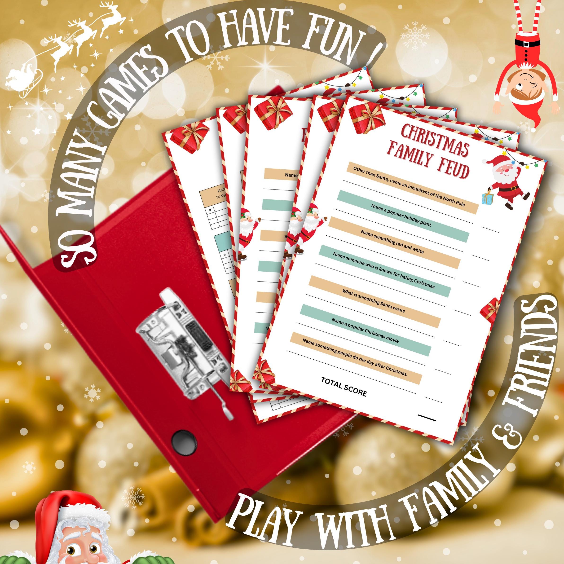 Christmas Family Feud, Printable Family Feud, Fun Feud Game, Family ...