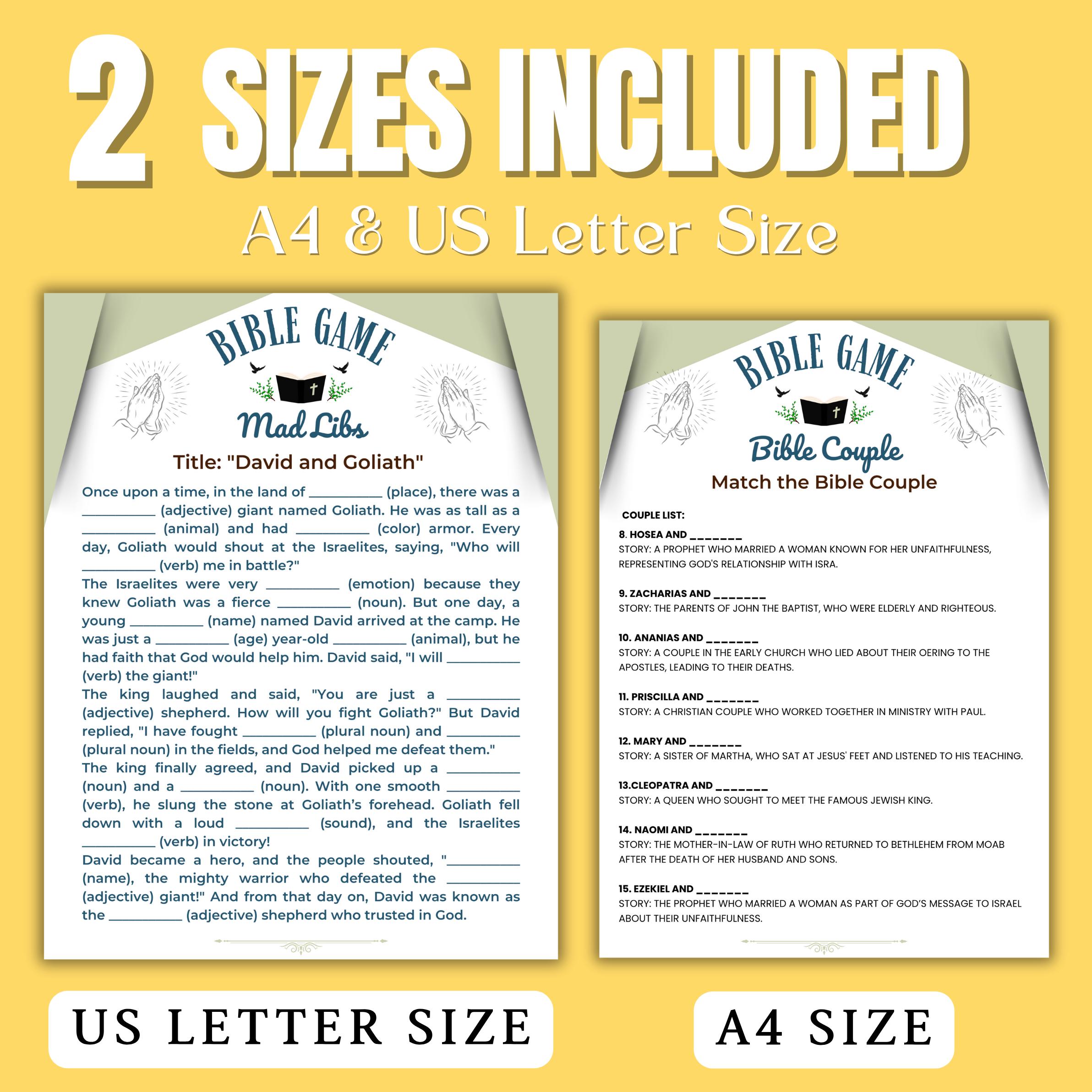 Bible Games Mega Bundle 65+ Printable Christian Games for Kids & Adults ...