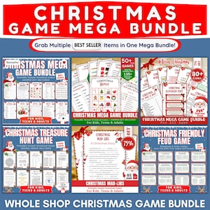 Christmas Mega Game Bundle | Printable Christmas Games for Kids and ...
