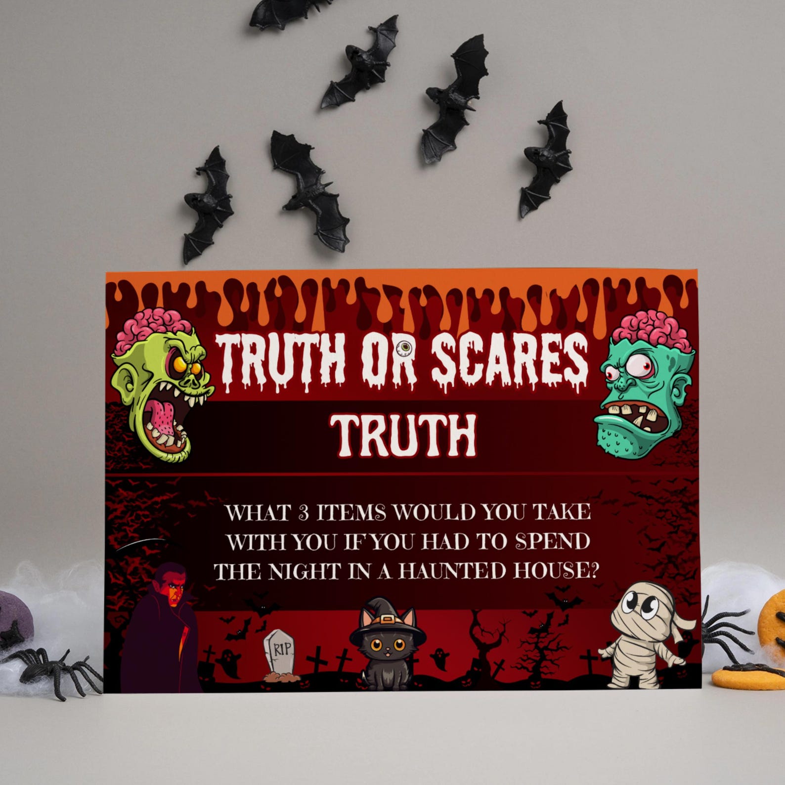Halloween Truth or Scare Game | Spooky Fun With Printable Truths ...
