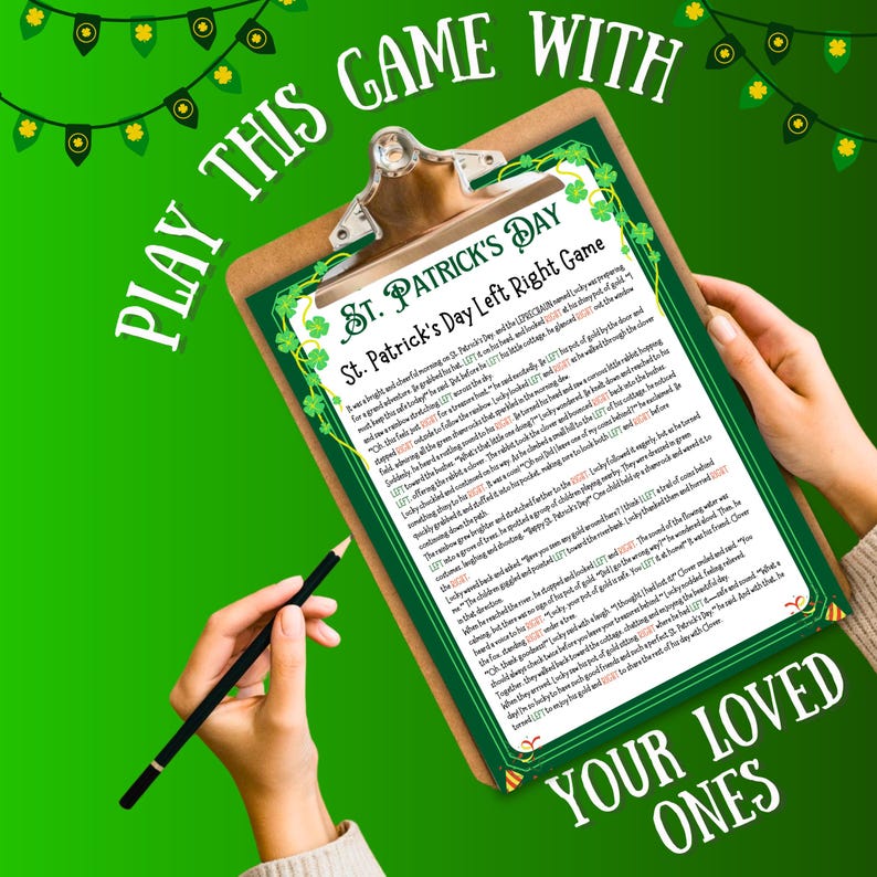 St. Patrick's Day Left Right Game | Fun Pass the Present Game | Irish ...