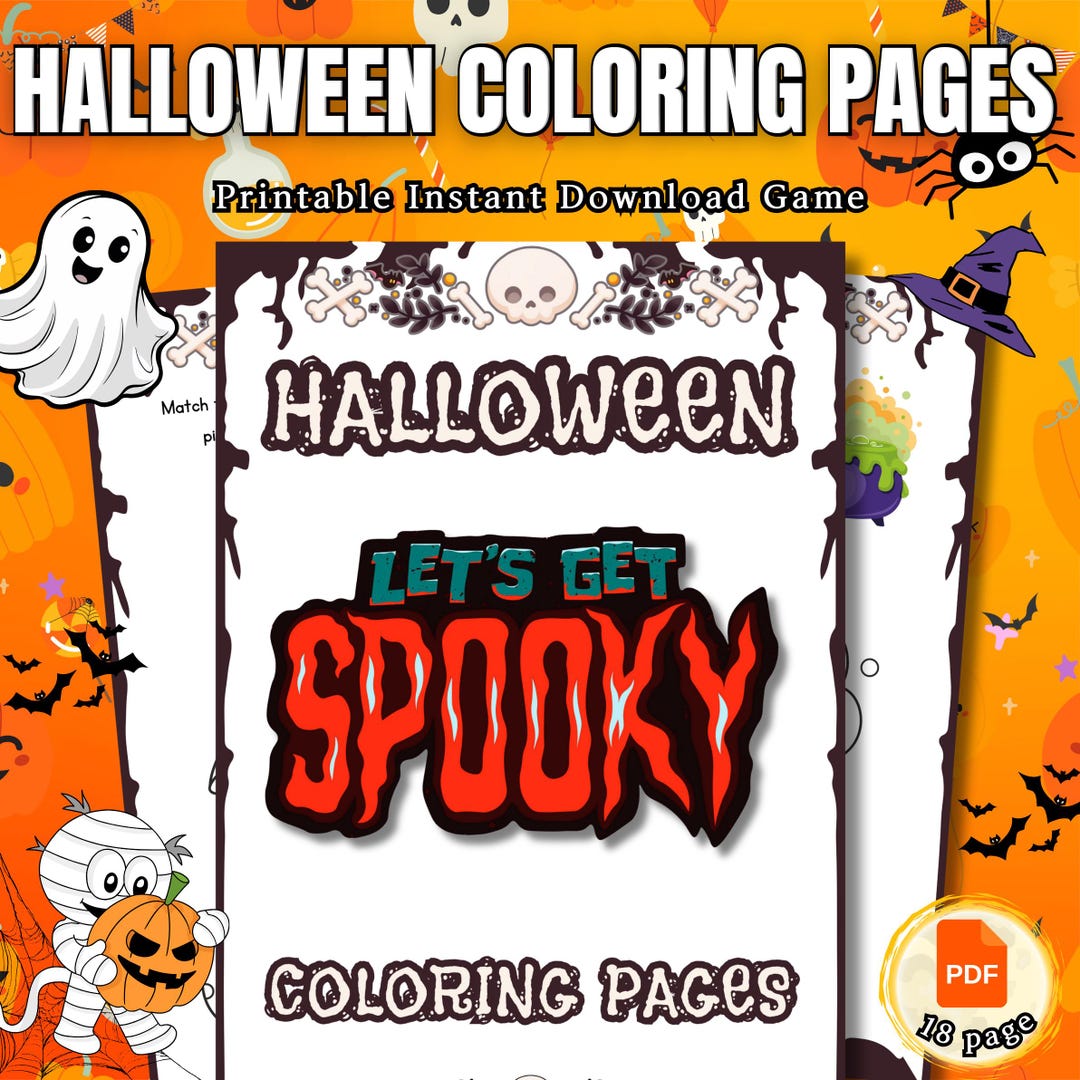 Halloween Coloring Pages | Spooky & Fun Printable Designs for Kids ...