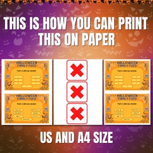 Halloween Family Feud, Printable Family Feud, Fun Feud Game, Group Game ...